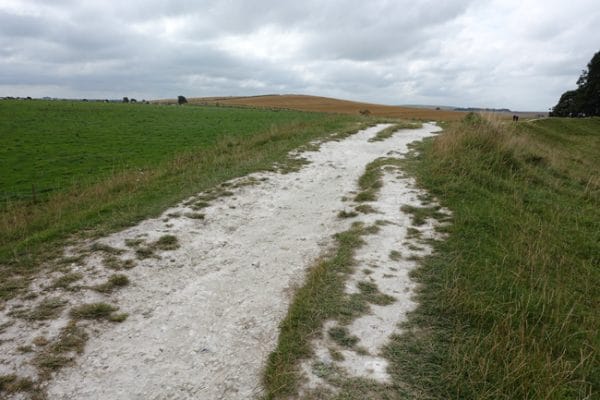 Chalk path at Avebury